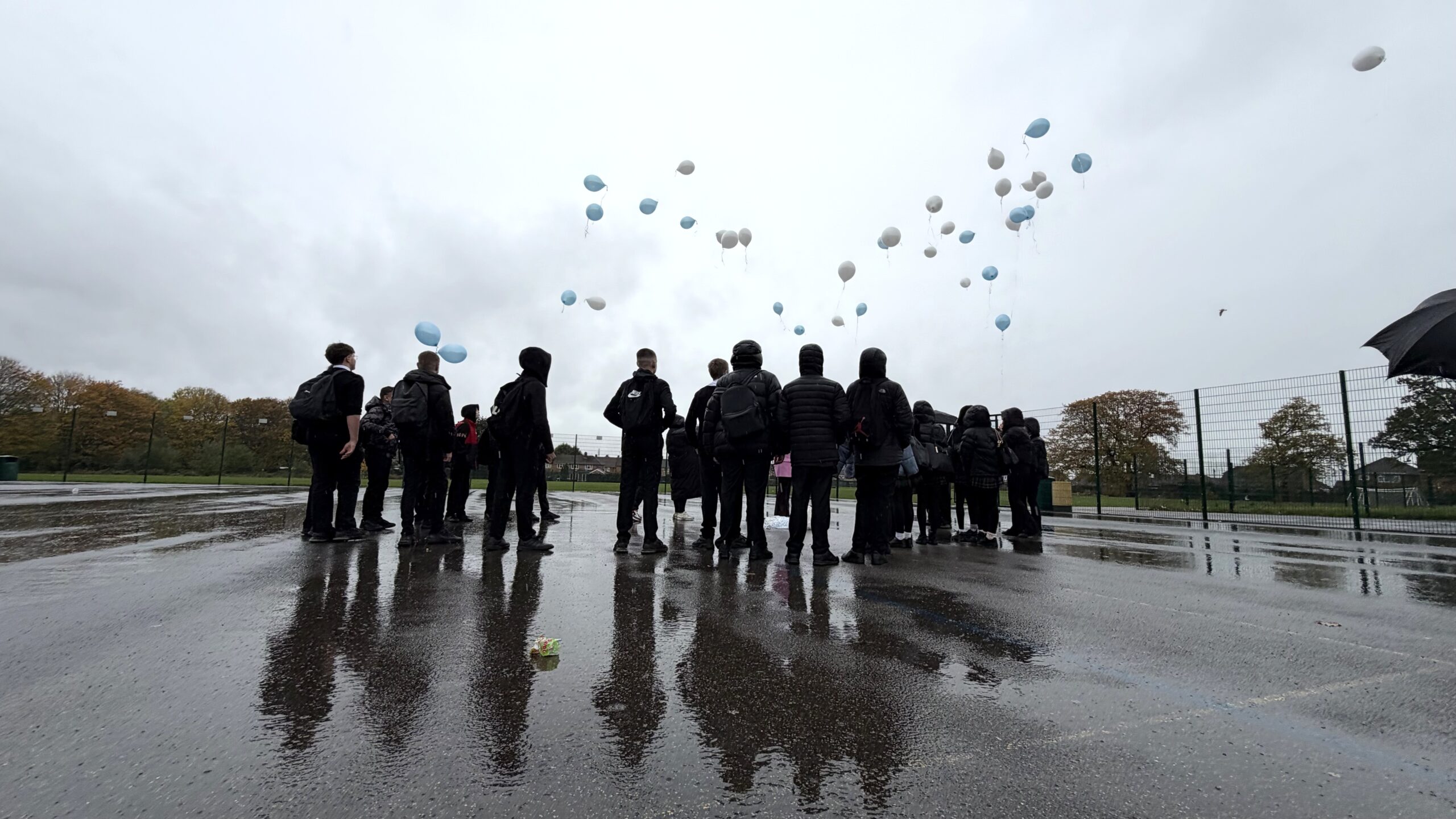 Balloon Release for Harrison - St Paul's Catholic School